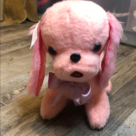 Other | Rare Vintage Pink Stuffed Dog | Poshmark